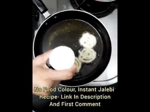 No Food Colour, Instant Jalebi Recipe | Make Jalebi in 15 Minutes #shorts