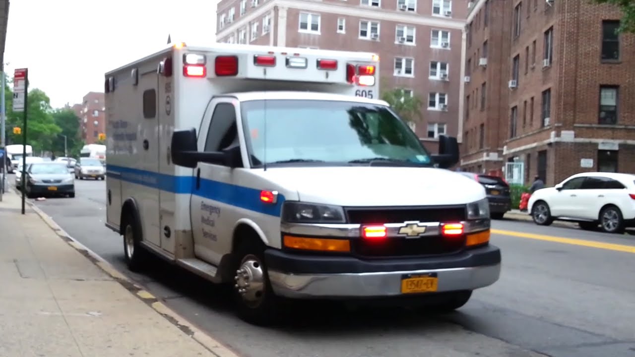 North Shore University hospital Northwell health ems ambulance on scene ...