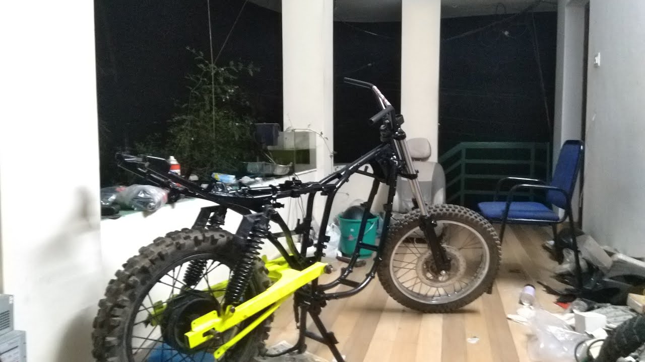 How I build a motocross dirt bike /shine modified /custom ehxost - YouTube