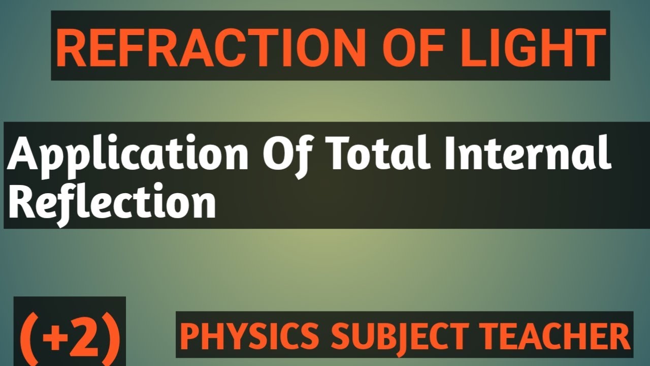 Application Of Total Internal Reflection, Total Internal Reflection ...