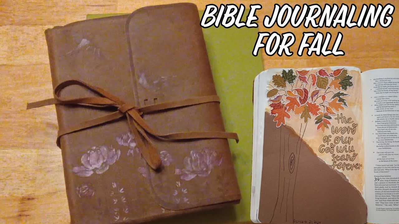 Easy Fall Tree Bible Journaling Page - YouTube