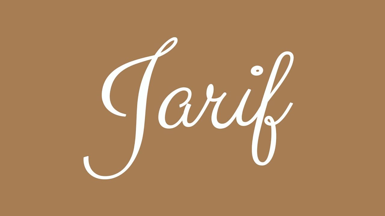 Jarif English Cursive Handwriting Tutorial - YouTube