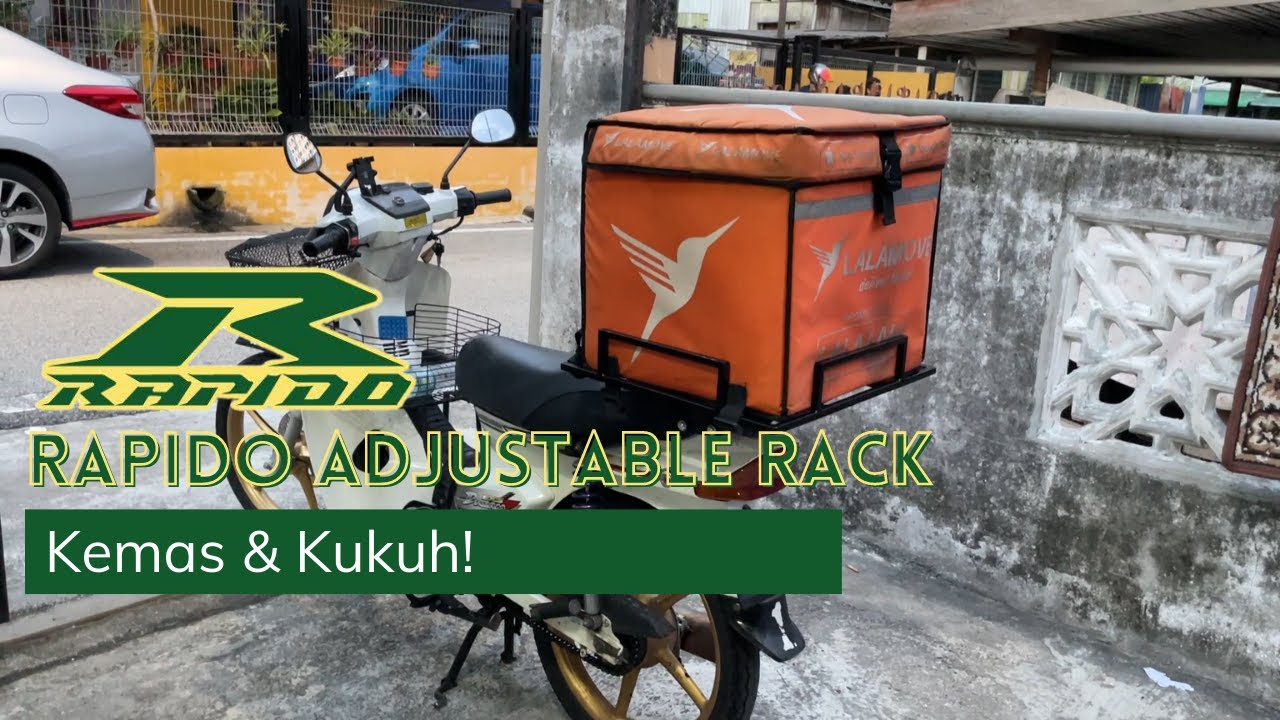 Rapido Adjustable Rack & Frame bag delivery terpadu untuk kegunaan para ...