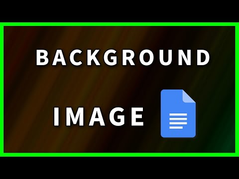 How to add and set a Background Image in Google Docs (2023)