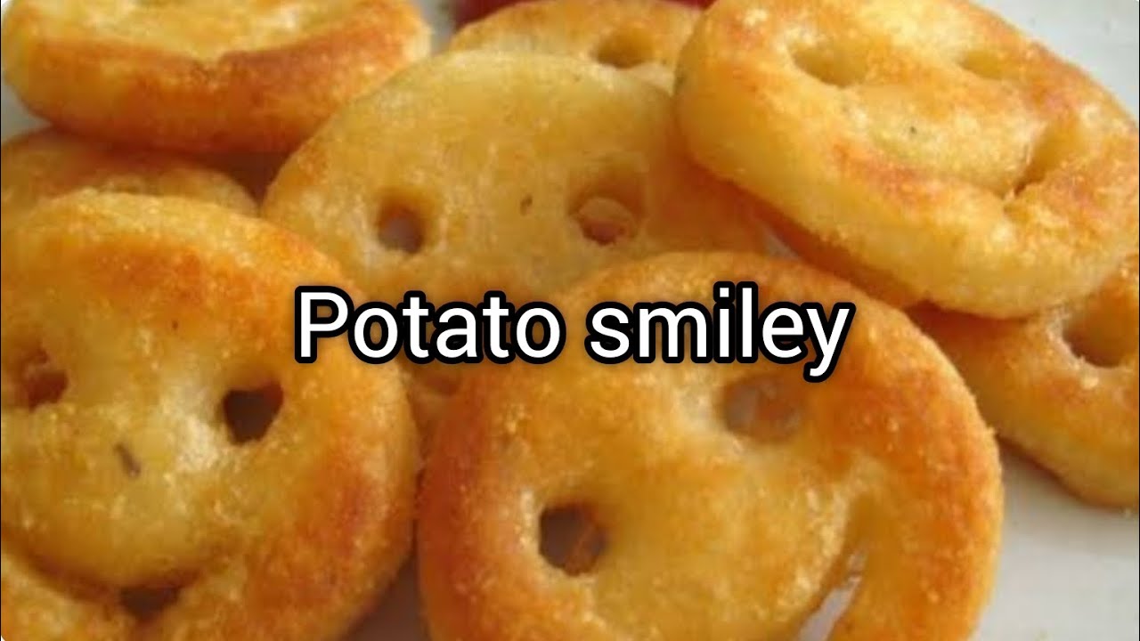 potato smiley snacks (Kashfa's recipe) homemade smiley - YouTube