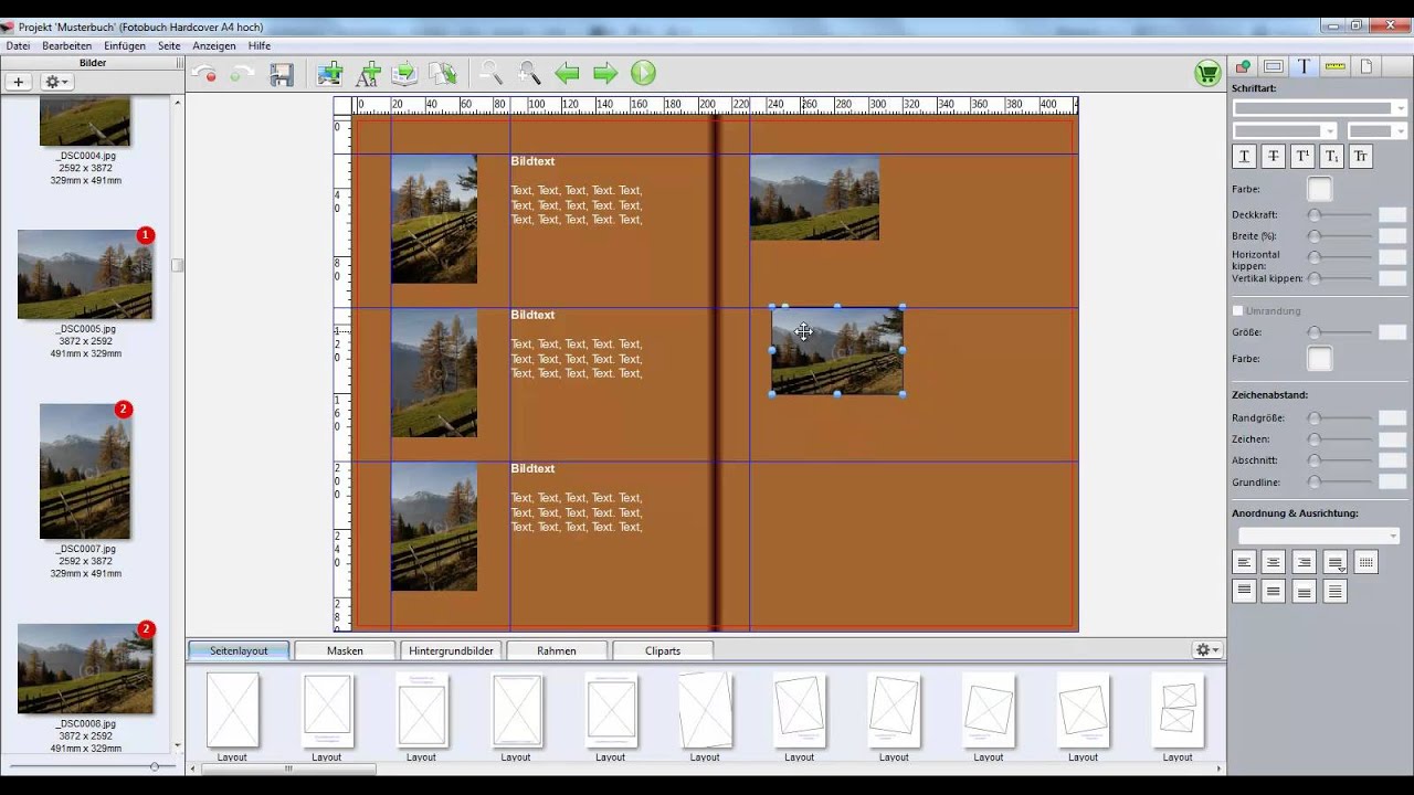 fotobook Designer - Hilfslinien und Raster - YouTube