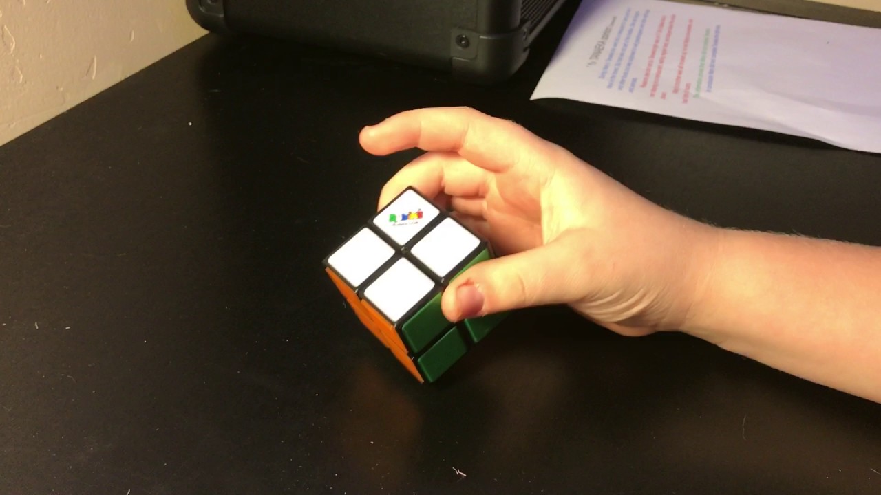 How to solve a 2x2x2 Rubik's cube in 2 moves - YouTube