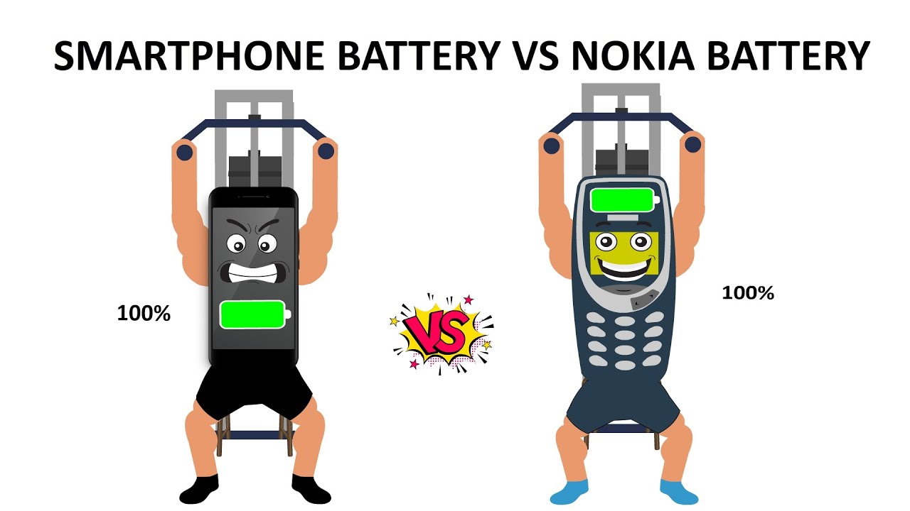 Smartphone Low Battery Vs Nokia Low Battery | Behind The Neck Lat ...