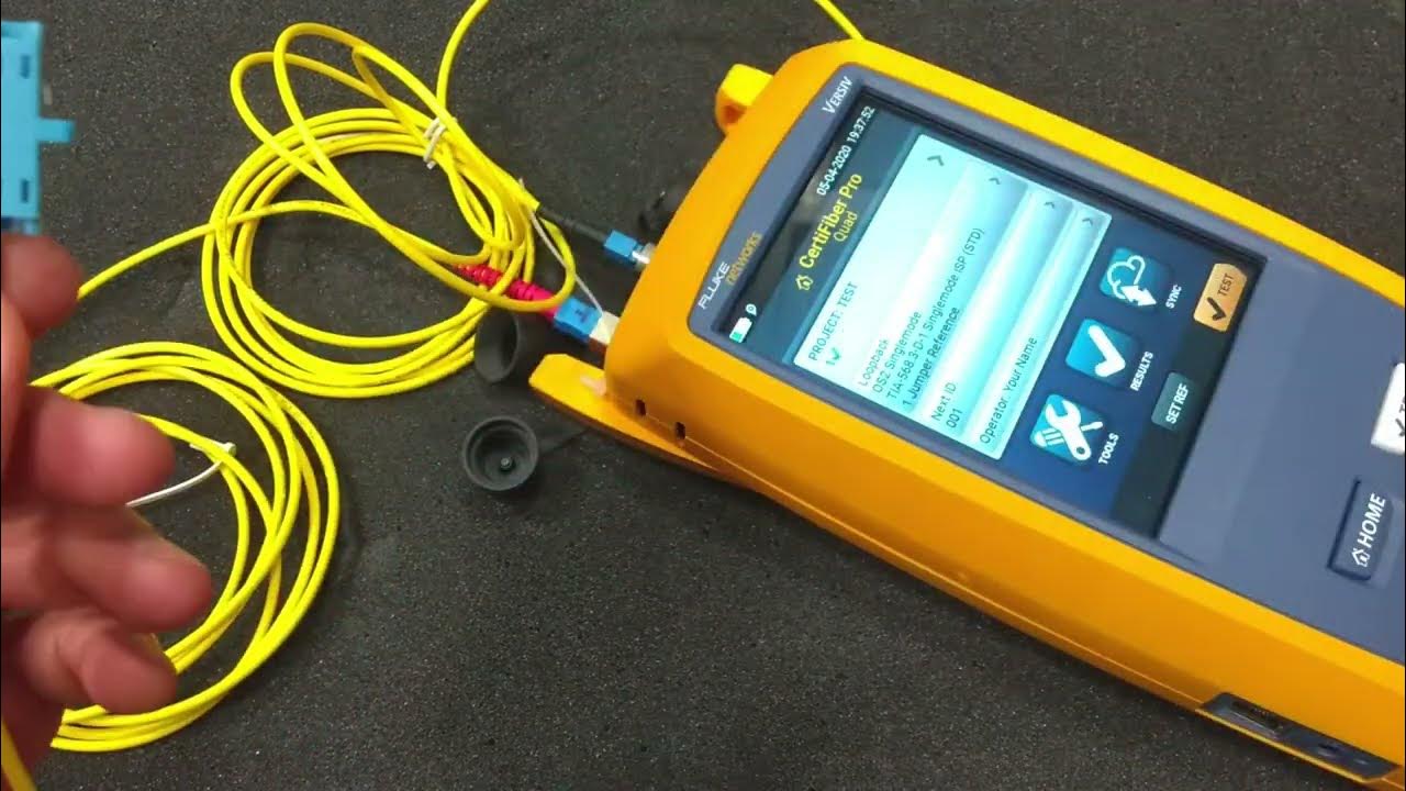 Performing Loopback Test With Fluke Versiv CertiFiber Pro OLTS - YouTube