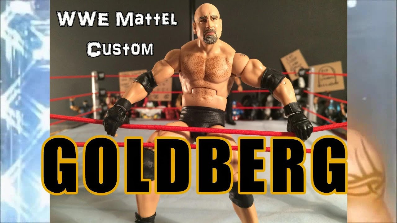 GOLDBERG WWE Mattel Elite Custom Action Figure - YouTube