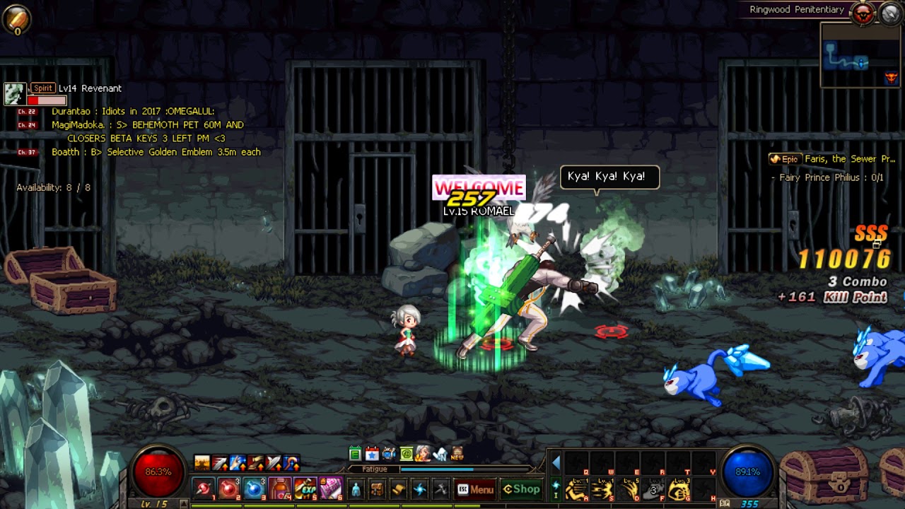 Part 12 Faris, The Sewer Princess - Dungeon Fighter Online Episode 1 ...