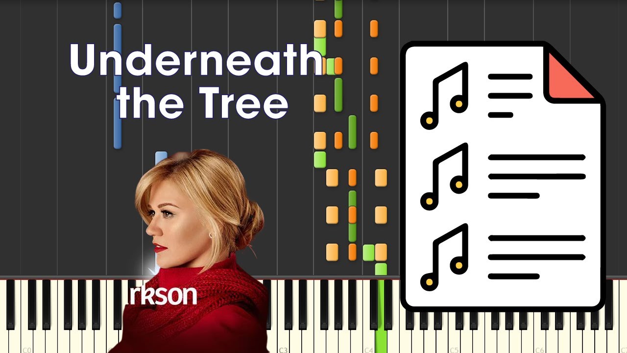 Kelly Clarkson - Underneath the Tree | Piano Tutorial Sheet Music - YouTube