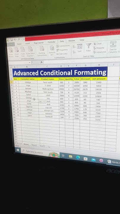 Advanced conditional formatting in excel || Excel Tips and tricks #advancedexcel #exceltips # ...
