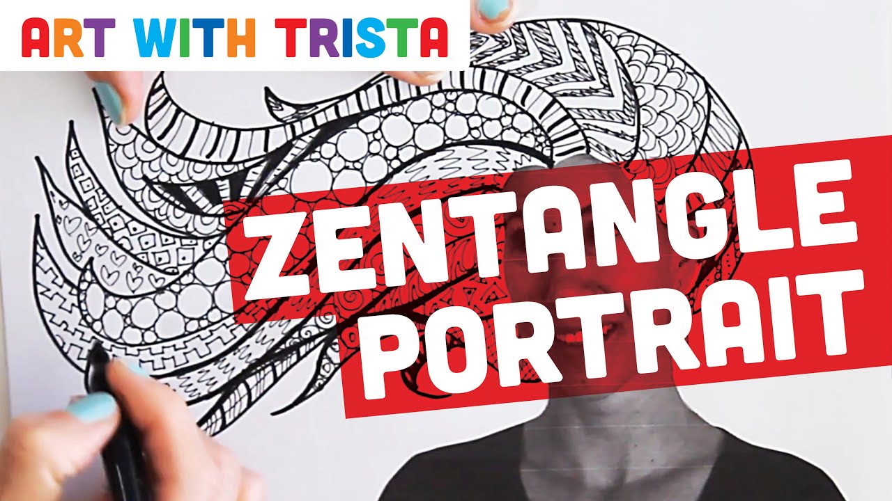 Zentangle Portraits Design Stack: A Blog About Art, Design And
