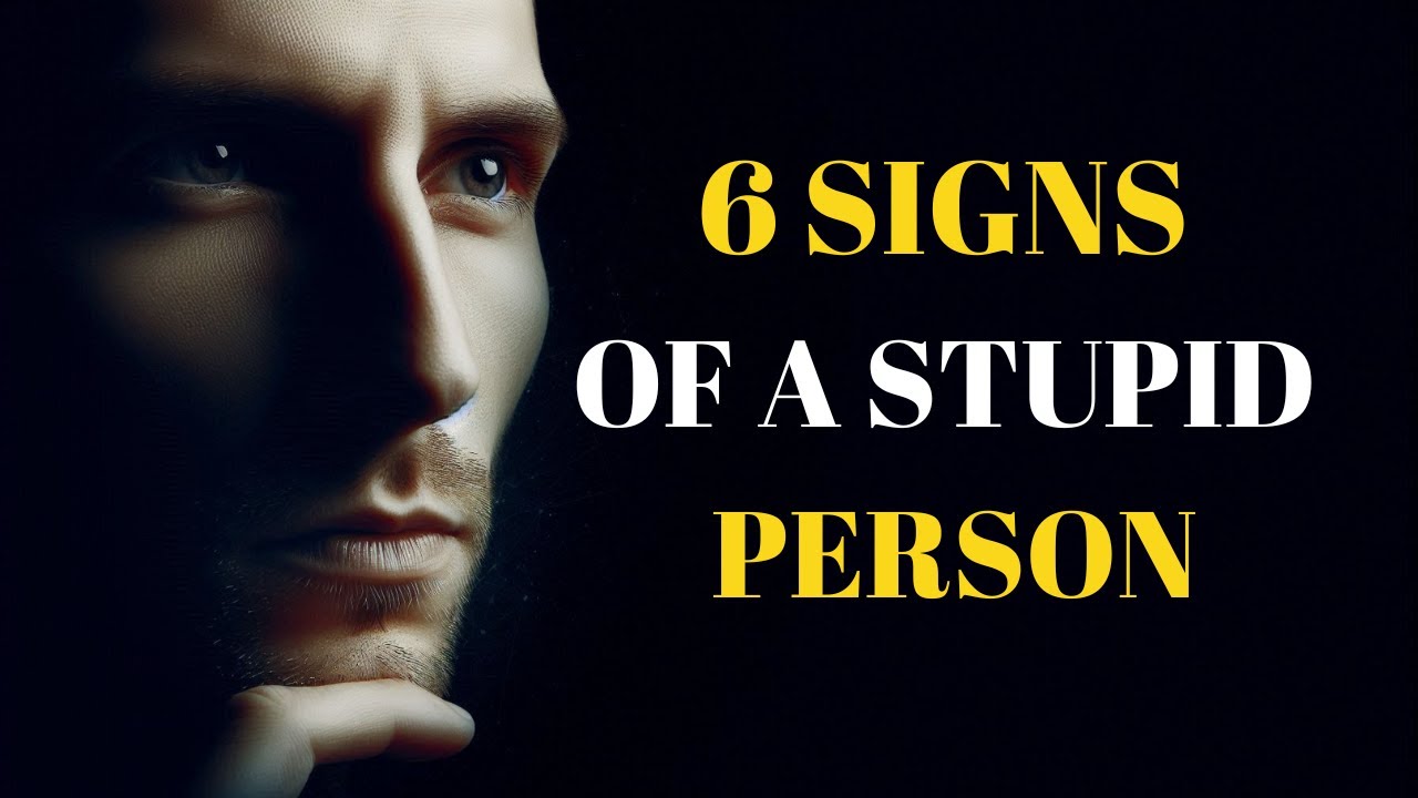 6 TRAITS THAT REVEAL A STUPID PERSON | Lessons from Stoic Philosophy ...