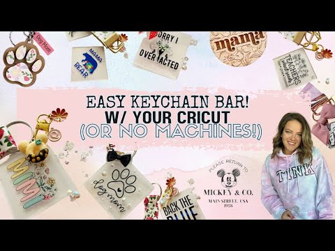 HOw to start a DIY Keychain and Charm Bar with your Cricut, Laser or UVDTF to make money as a pop up
