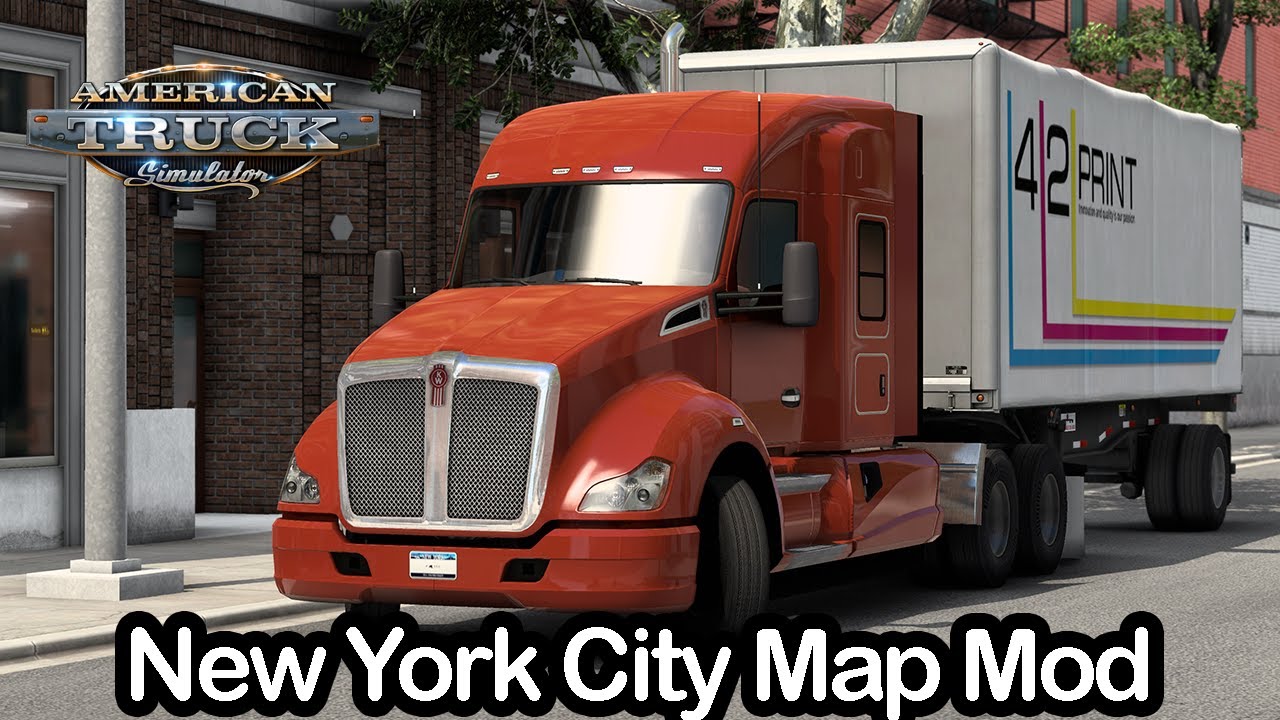 1:1 Scale NYC Map Mod (WIP) - American Truck Simulator - YouTube