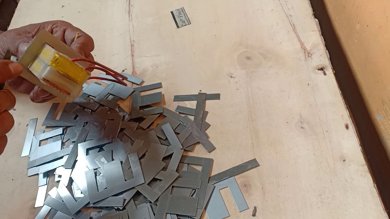 how to reassemble and assemble the E-core of transformer - YouTube