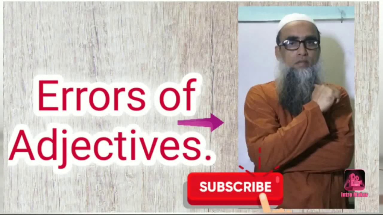 Errors Of Adjectives - YouTube