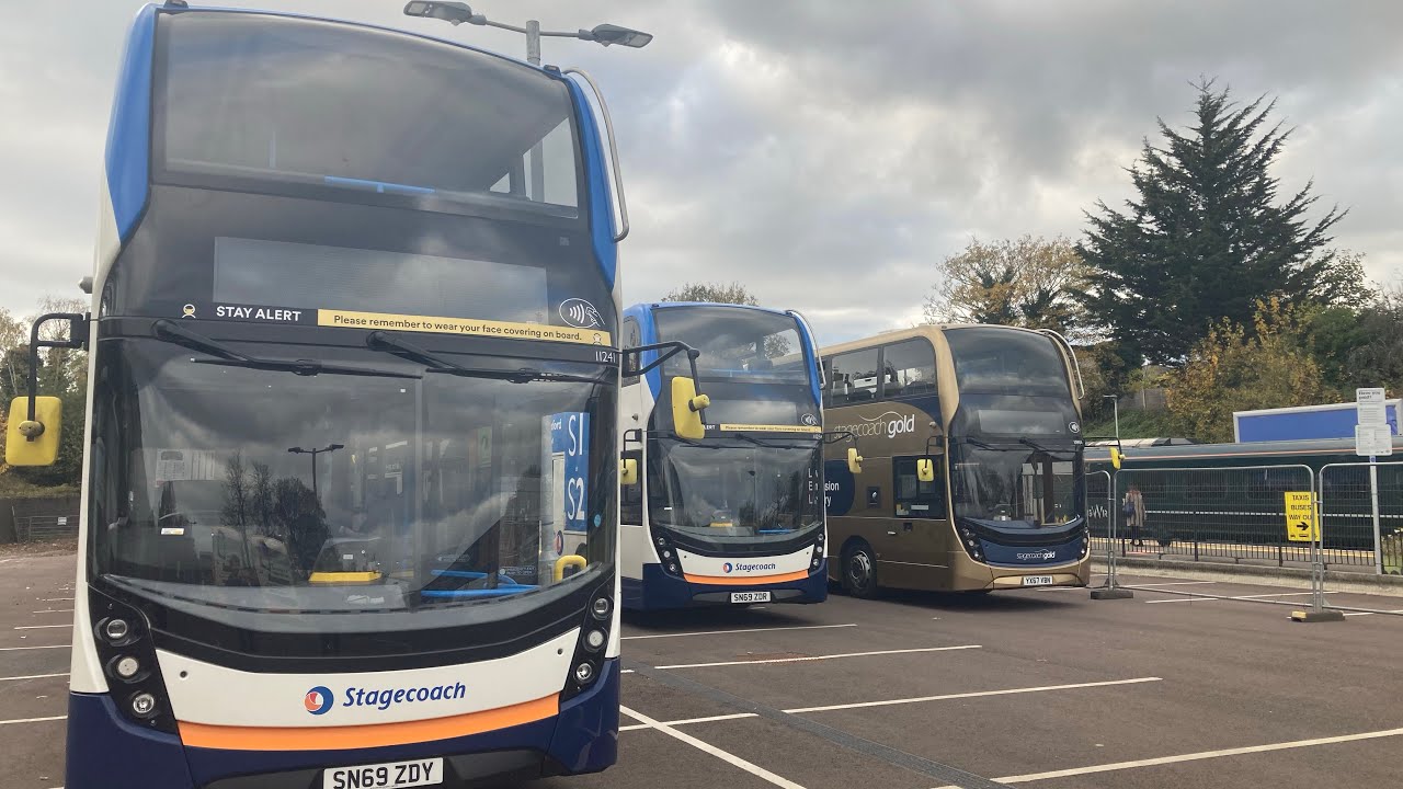 Stagecoach buses in Cheltenham, Races 13/11/2021 - YouTube
