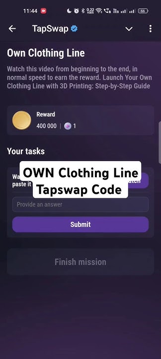 Own Clothing Line | Tapswap Code | Launch Your Own Clothing Line with 3D Printing Step-by-Step ...