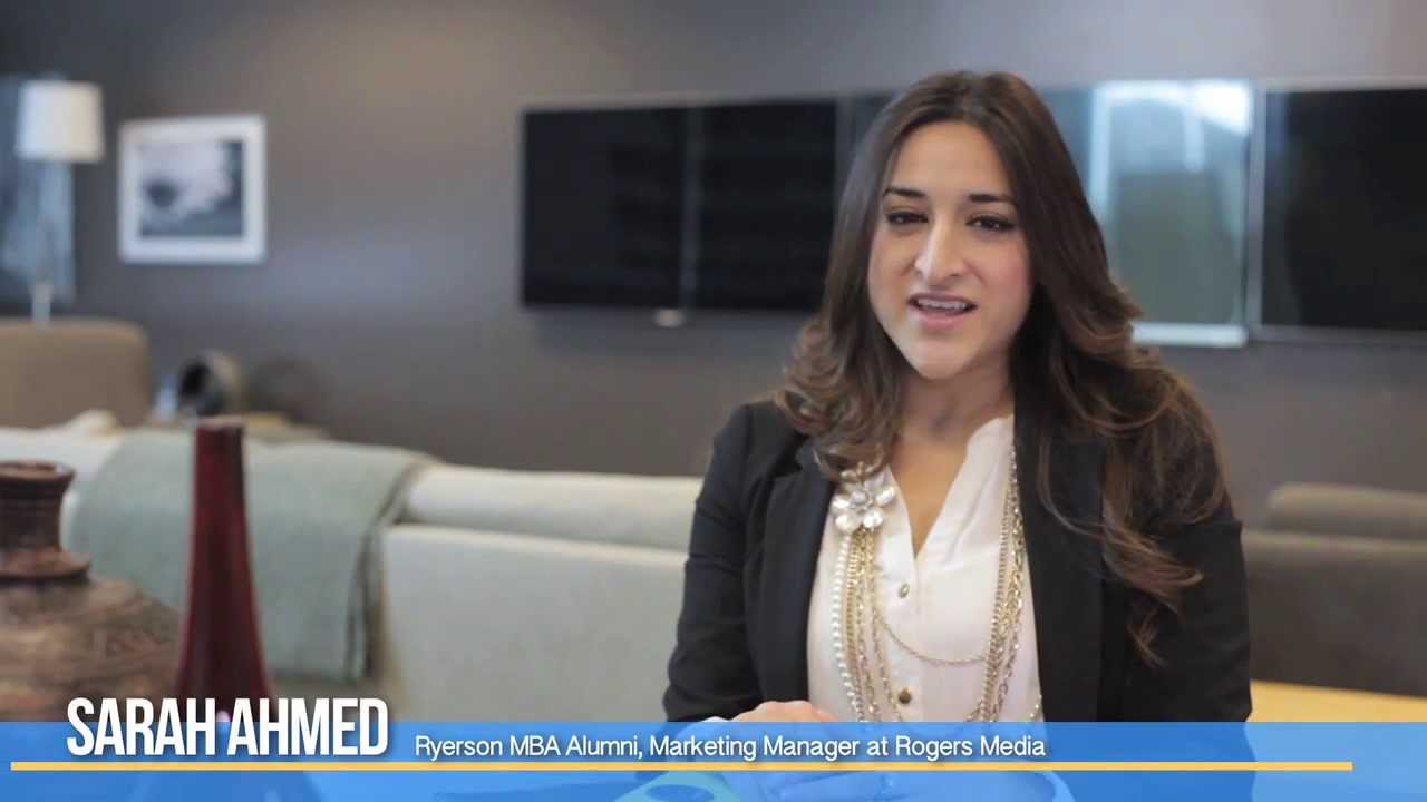 A Conversation with alumna Sarah Ahmed - Ryerson MBA - YouTube