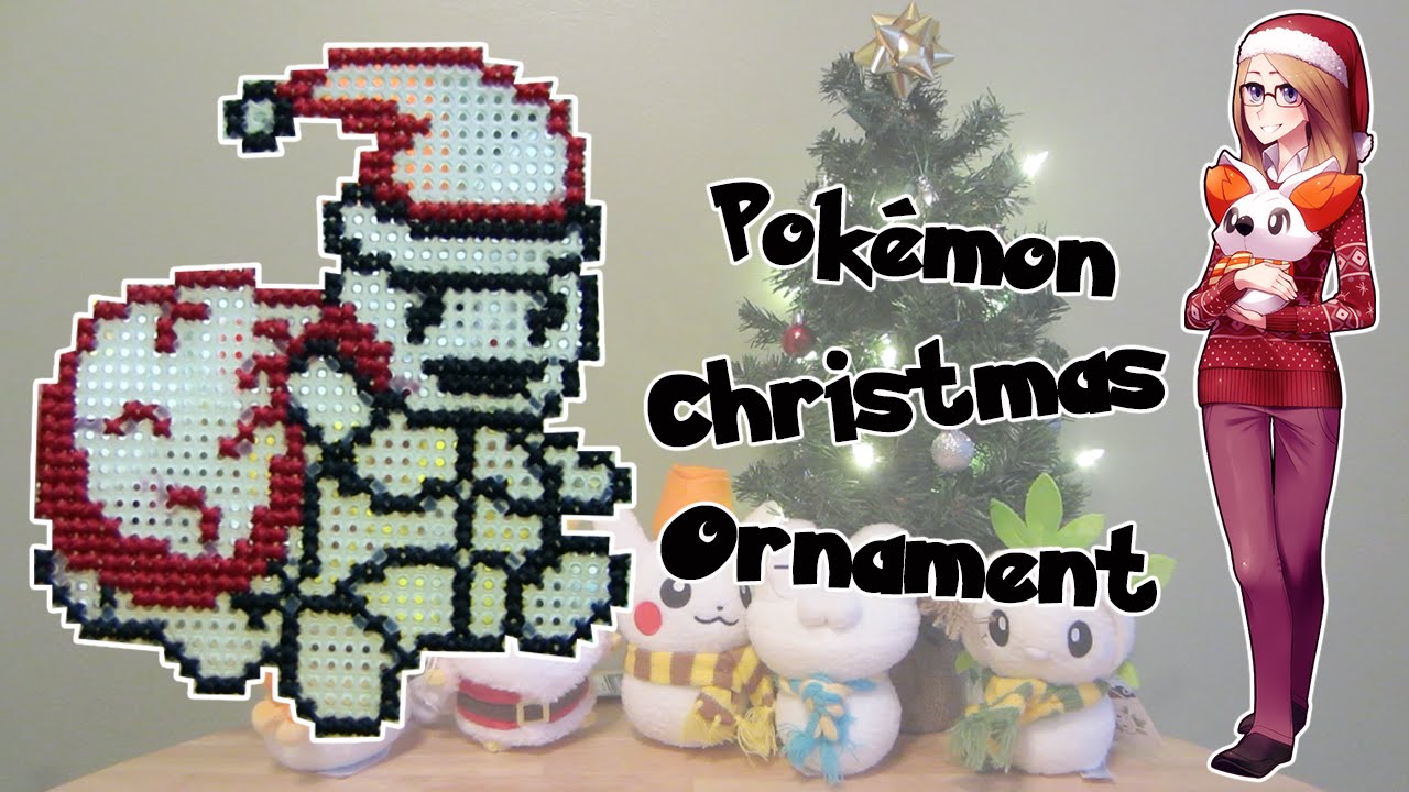 Pokémon Christmas Ornament Cross-Stitch: Squirtle - YouTube