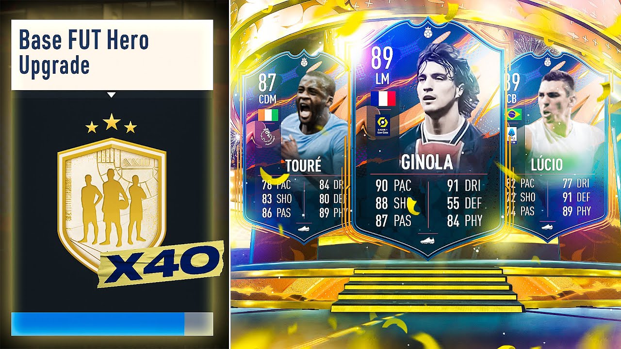 What do you get from 40 Guaranteed Base FUT Hero Upgrade Packs? - YouTube