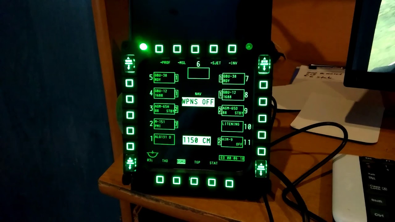 MFD couguar with LCD - YouTube