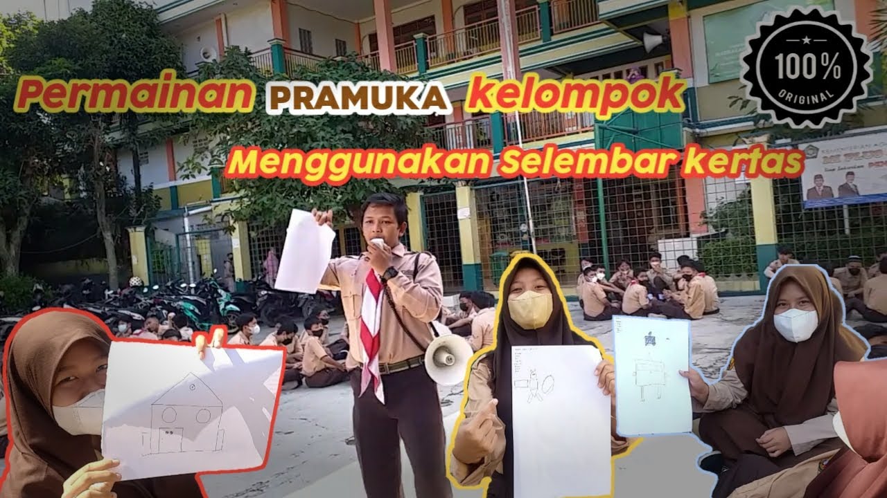 Game Pramuka Kelompok || Menggunakan selembar kertas #Game #pramuka ...