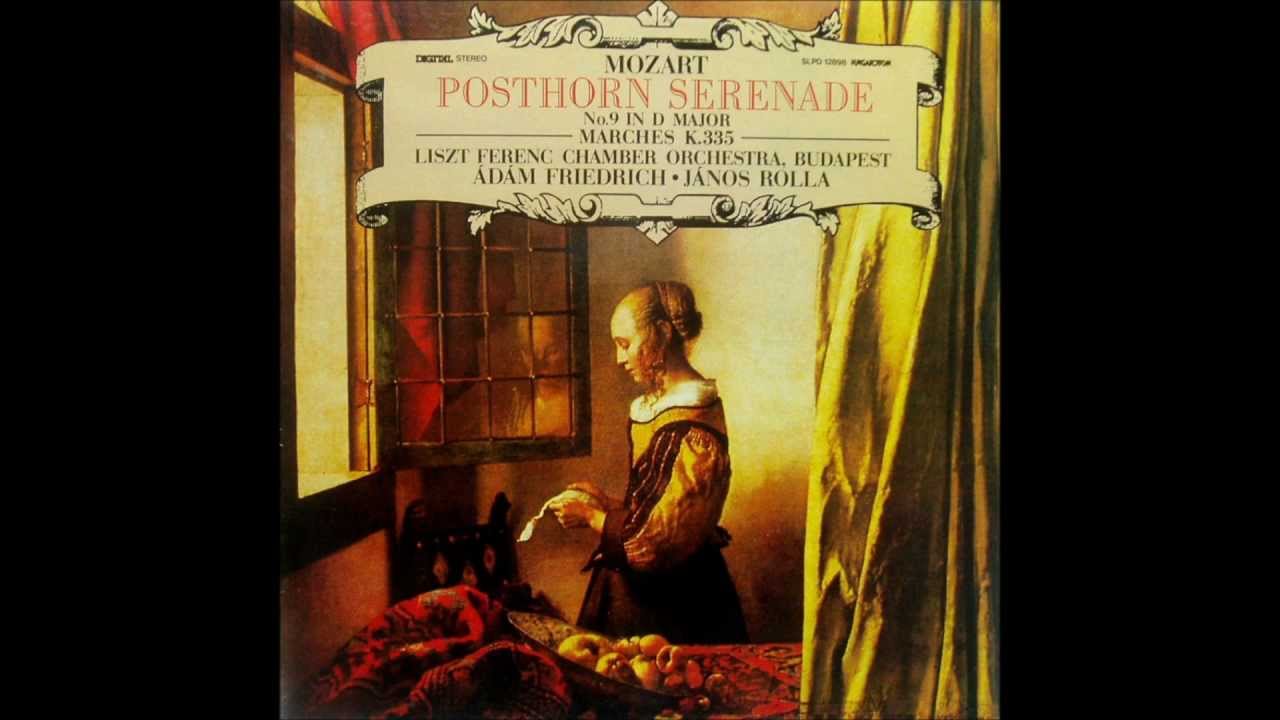 Mozart: "Posthorn" Serenade (Janos Rolla; L.F.C.O. - 1987 vinyl LP ...