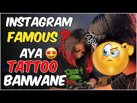 Instagram FAMOUS😱 Aya TATTOO Banwane | Puja Goswami 😍 - YouTube