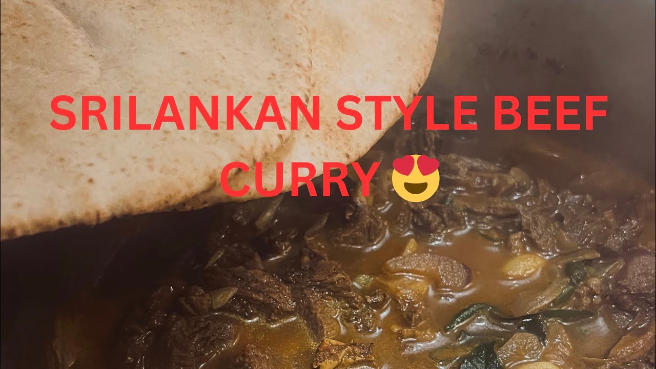 Best Srilankan Style Beef curry with Kubus(arabic breads) සුපිරි Beef ...
