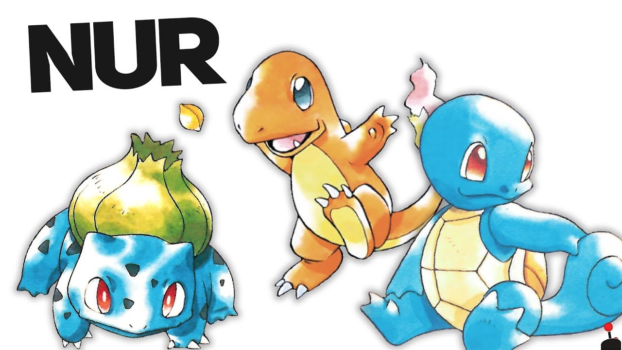 Kann ich nur mit Glumanda, Bisasam und Schiggy Pokémon Rot, Grün und ...