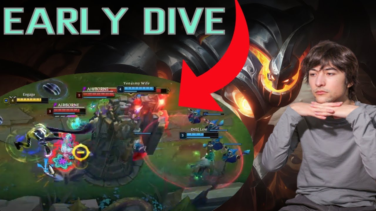 HOW TO DIVE AS ZAC EARLY GAME - Engage, Challenger Zac gameplay - Lee ...
