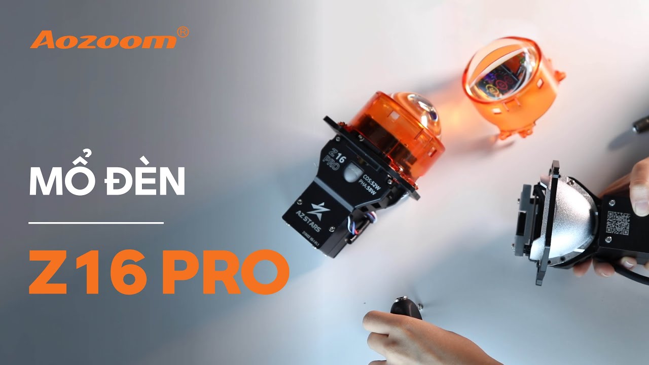 CHI TIẾT BÊN TRONG BI LASER Z16 PRO - CẬN CẢNH BI ĐÈN | AOZOOM - YouTube
