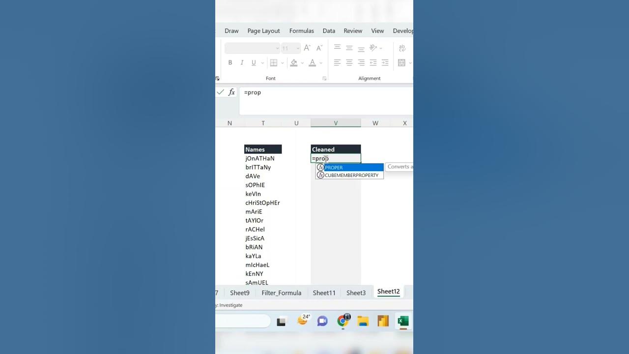 Clean Data Like Pro 😊 Excel Exceltips Spreadsheets Shorts Viral Shortvideo Youtube