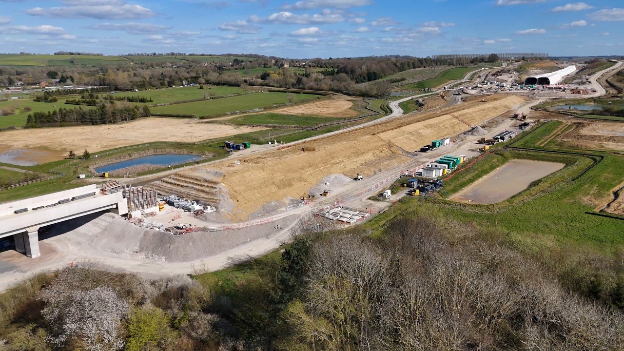 HS2 Chipping Warden to Highfurlong Brook Viaduct April 2026 - YouTube