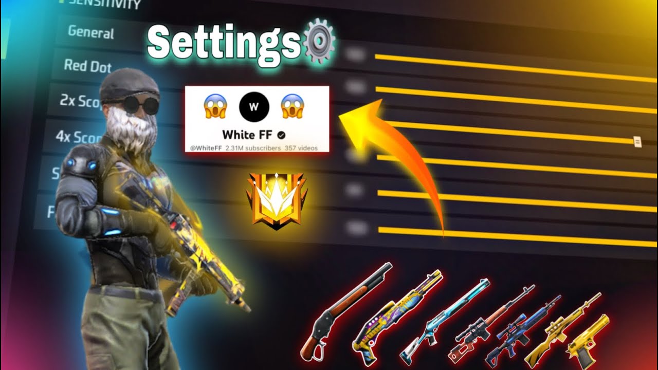Free Fire Headshot setting 2023 ⚡️ Best Sensitivity Settings ⚙️ ...