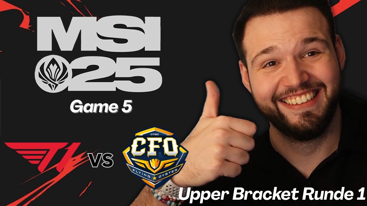 T1 vs CFO | Game 5 | MSI 2025 Upper Bracket Runde 1 - YouTube