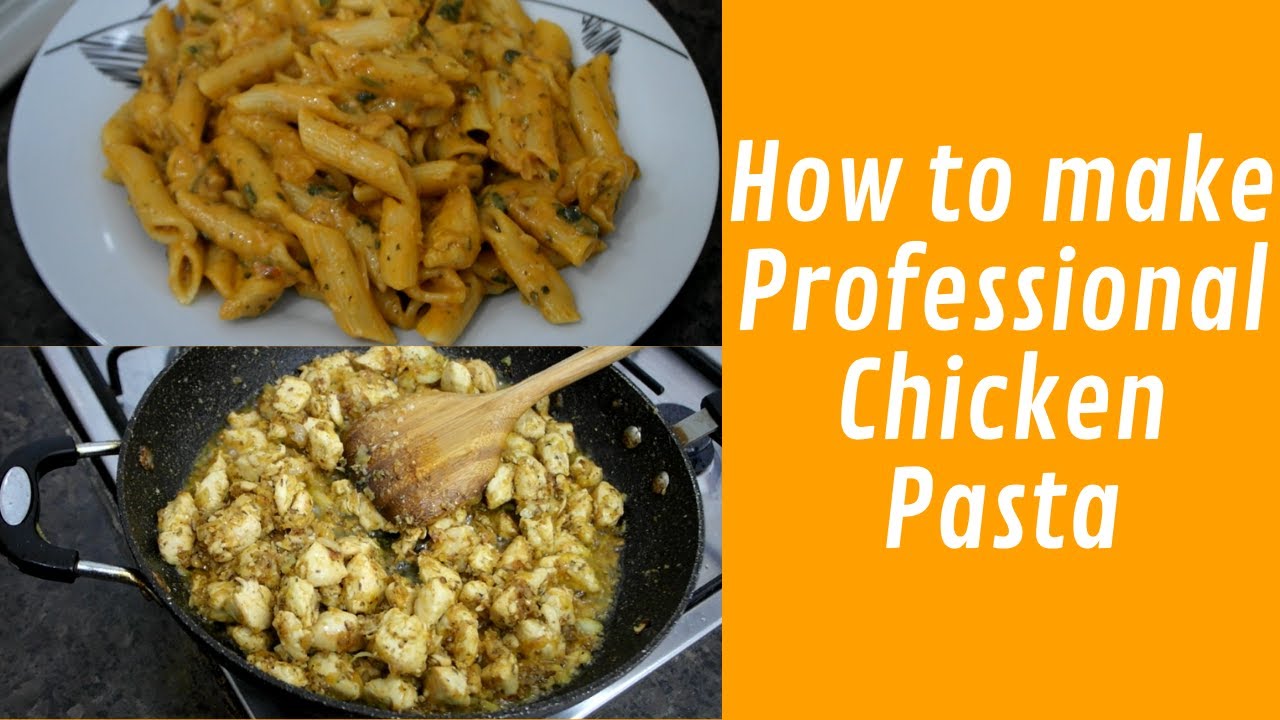 How to make Professional Golden Chicken Pasta - YouTube