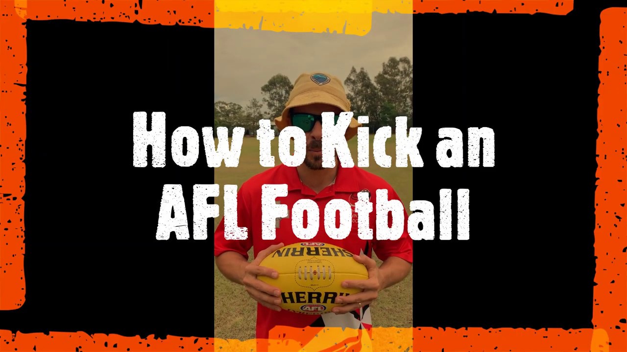 How to kick an AFL football - YouTube