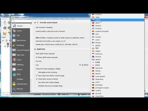 How to Changing of Language in QGIS - YouTube