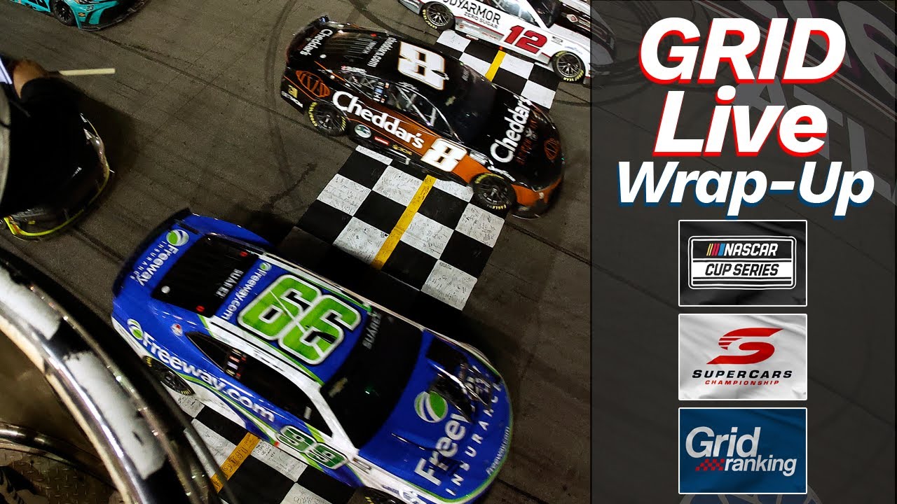 Three-Wide Photo Finish At Atlanta | GRID Live Wrap-Up - YouTube