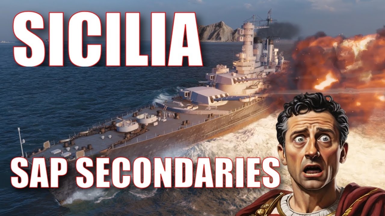 Sicilia Italian Regia Marina Battleships World Of Warships: Secondary ...