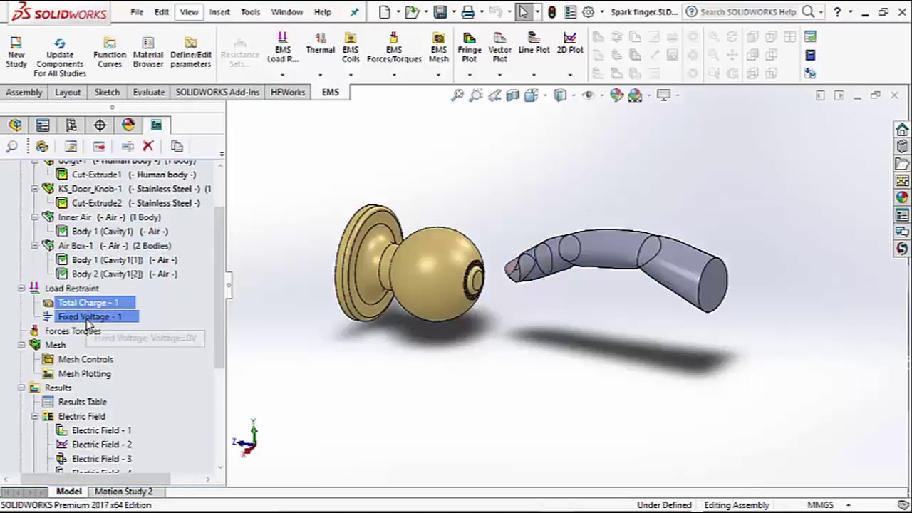 Static electricity explained using EMS for SOLIDWORKS - YouTube