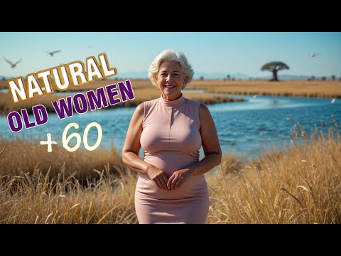 Natural Older Women Over 50 - Age-Defying Style: The Asymmetrical Neck Wrap Shirt Dress