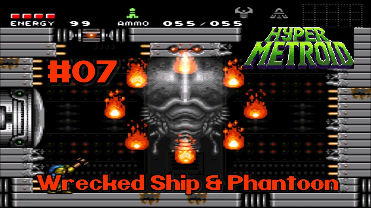 Hyper Metroid #07: Wrecked Ship & Phantoon - YouTube