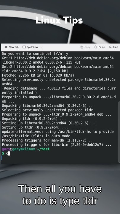 tldr linux command #linux #tech - YouTube
