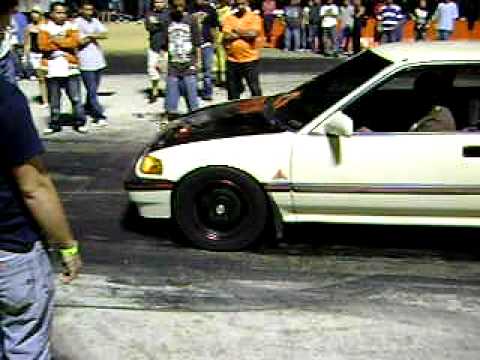 EF9 HATCH TURBO BURNOUT - YouTube